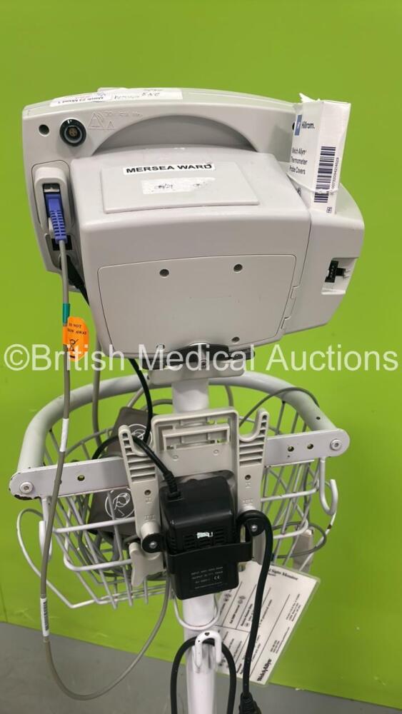1 x Welch Allyn 53NT0 Vital Signs Monitor on Stand and 2 x Welch Allyn ...
