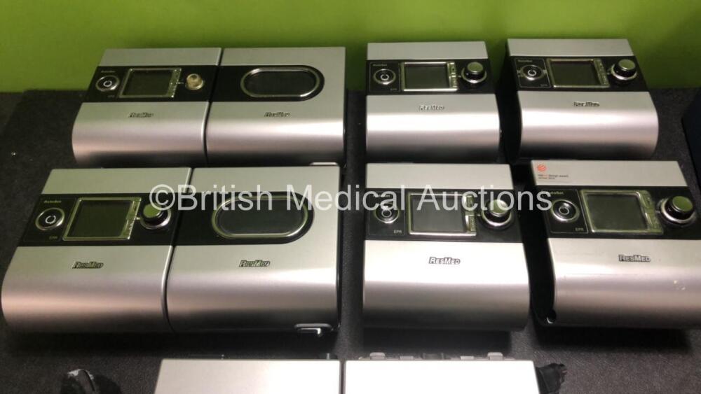 Job Lot Including 7 x ResMed S9 Autoset CPAP Units with 3 x ResMed H5i ...