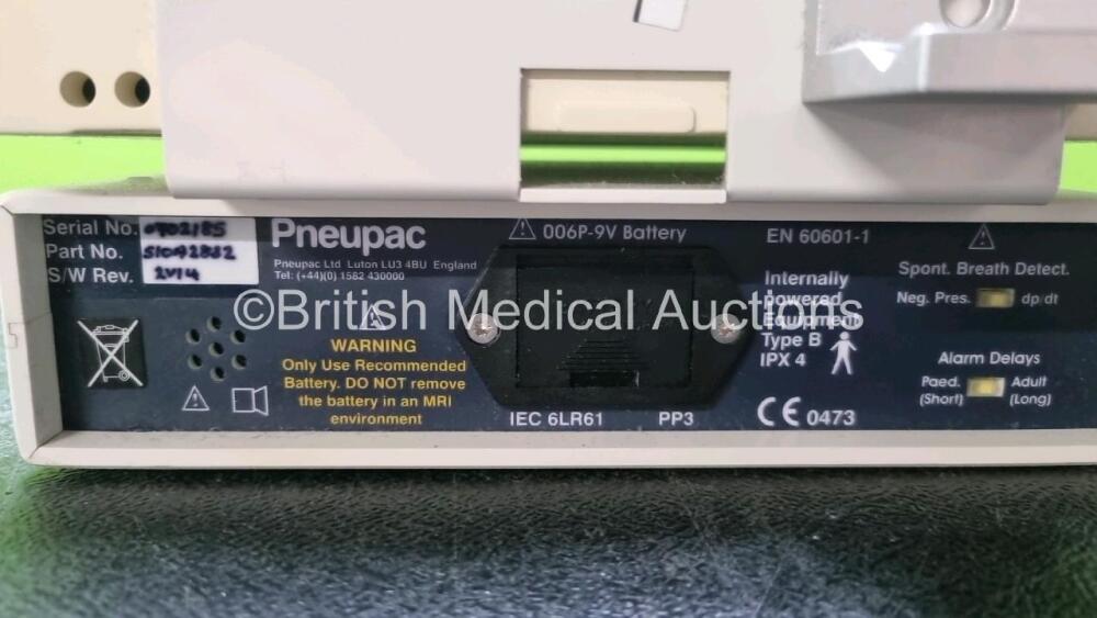 Pneupac ventiPAC Anaesthetic Ventilator MRI Compatible with 1 x Pneupac ...