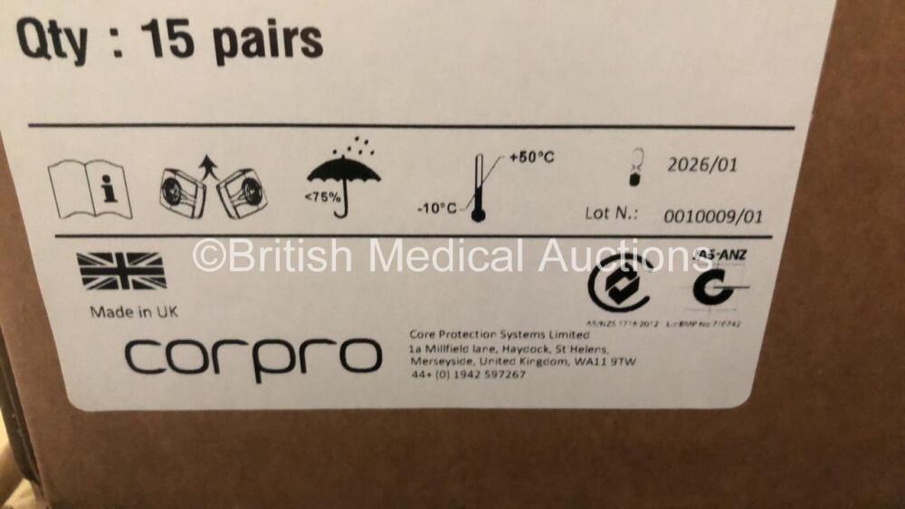 4 x Boxes of 15 Pairs Corpro F1100-P3R Filters *Expiry 2026* (Stock ...