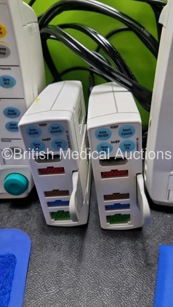 2 x GE B30 Patient Monitors with 2 x GE E-PSMP-00 Module Including ECG ...