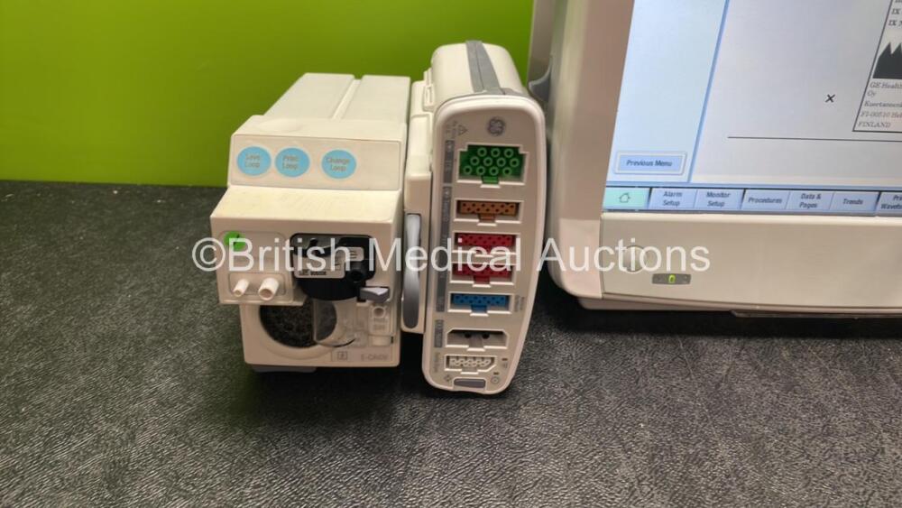 GE Carescape B650 Touch Screen Patient Monitor *Mfd 07-2014* with 1 x ...
