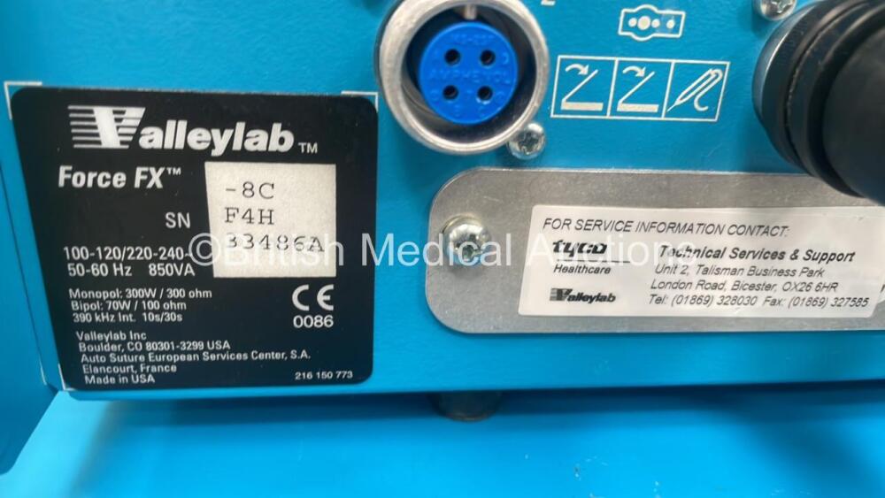 ValleyLab Force FX-8C Electrosurgical / Diathermy Unit on Stand with ...