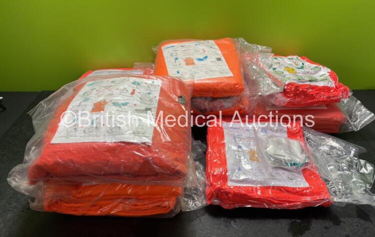 10 x Emergency Safety Kits Including Aprons, Masks, Gloves and Wipes ...