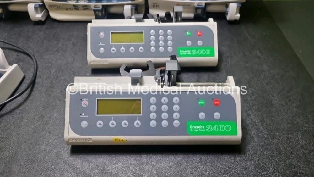 Mixed Lot Including 4 x Alaris Asena GH Syringe Pumps (All Power Up) 5 ...