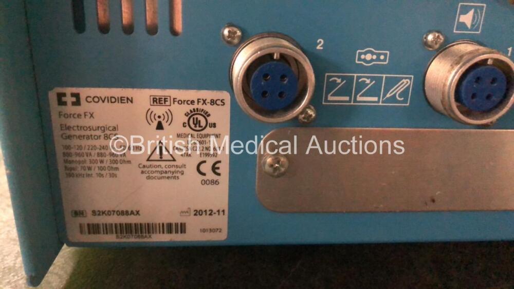 Covidien Valleylab Force FX-8CS Electrosurgical Unit with Footswitch ...