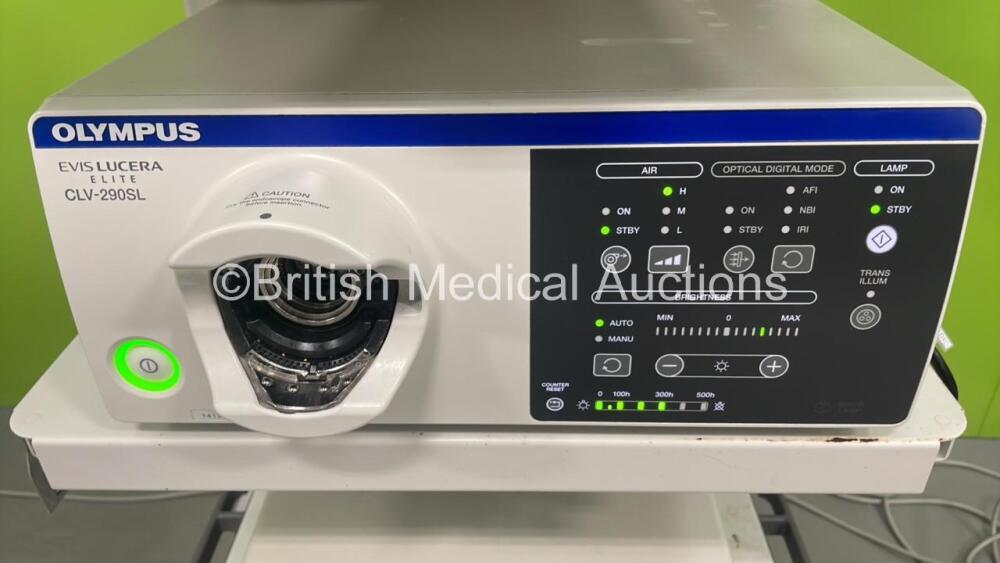 Olympus Stack Trolley with Olympus OEV262H Monitor, Olympus Evis Lucera ...