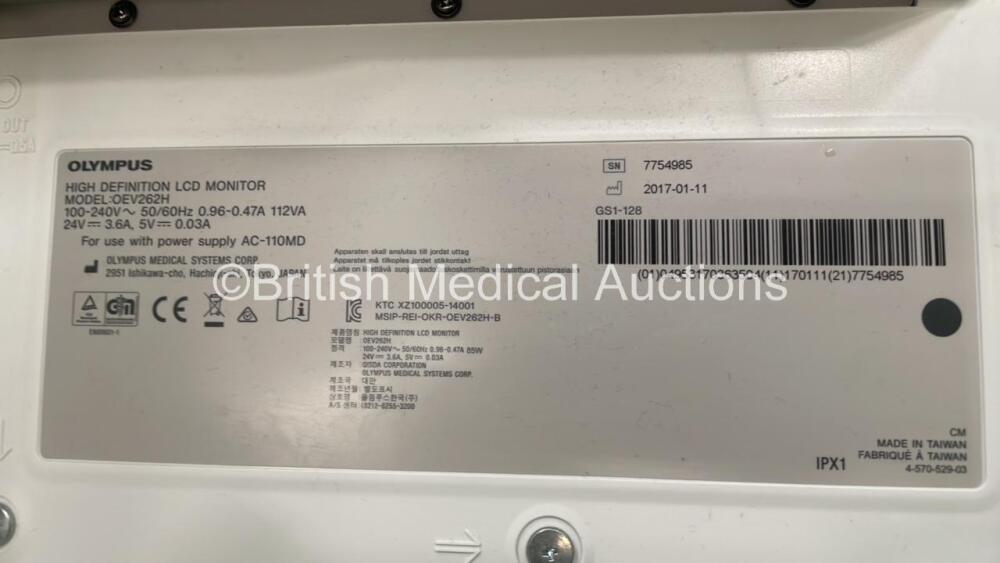 Olympus Stack Trolley with Olympus OEV262H Monitor, Olympus Evis Lucera ...