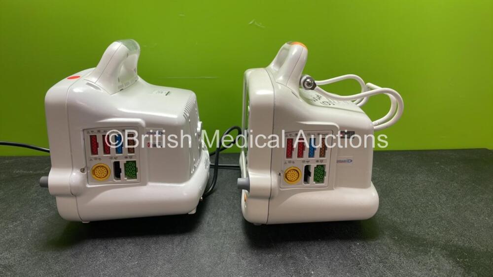 2 x GE Dash 3000 Patient Monitors Including ECG, NBP, CO2, BP1, BP2 ...