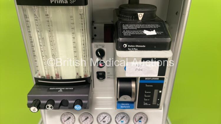 InterMed Penlon Prima SP Anaesthesia Machine with O2 Monitor, Hoses and ...