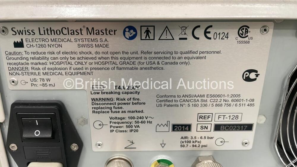EMS Swiss LithoClast Master Ultrasound and Lithoclast System on Stand ...