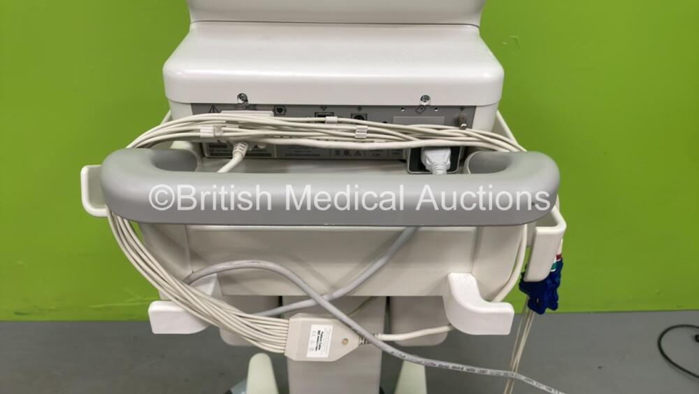 Philips PageWriter TC20 ECG Machine on Stand with 10 Lead ECG Leads (Powers Up with 5 x Missing ...