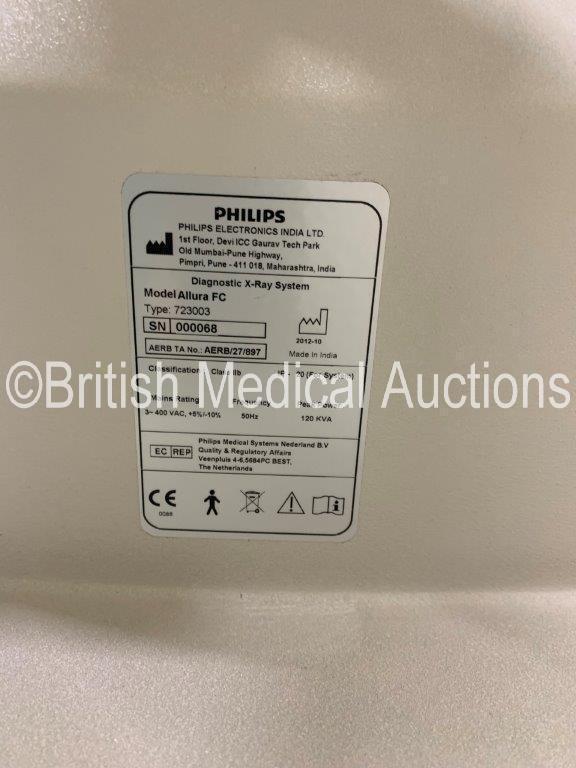 Philips Allura FC Type 723003 X-Ray System *Mfd - 10/2012* (Stock Photo ...