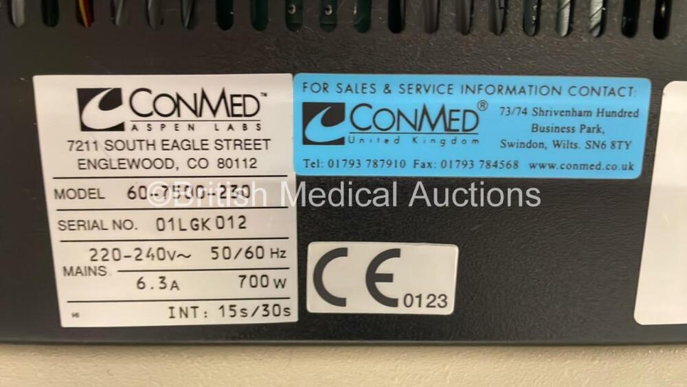 ConMed System 7500 Electrosurgical Generator ABC Modes with Dual ...