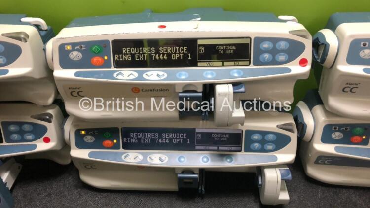 Job Lot Including 5 x CareFusion Alaris CC Syringe Pumps (All Power Up ...