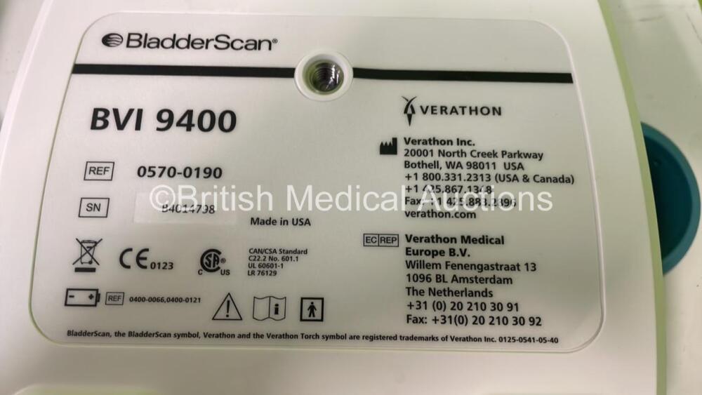 2 x Bladderscan BVI9400 Bladder Scanners with Transducers and Batteries ...