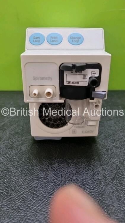 GE Type E-CAiOV-00 Gas Module Including Spirometry and D-fend Water ...