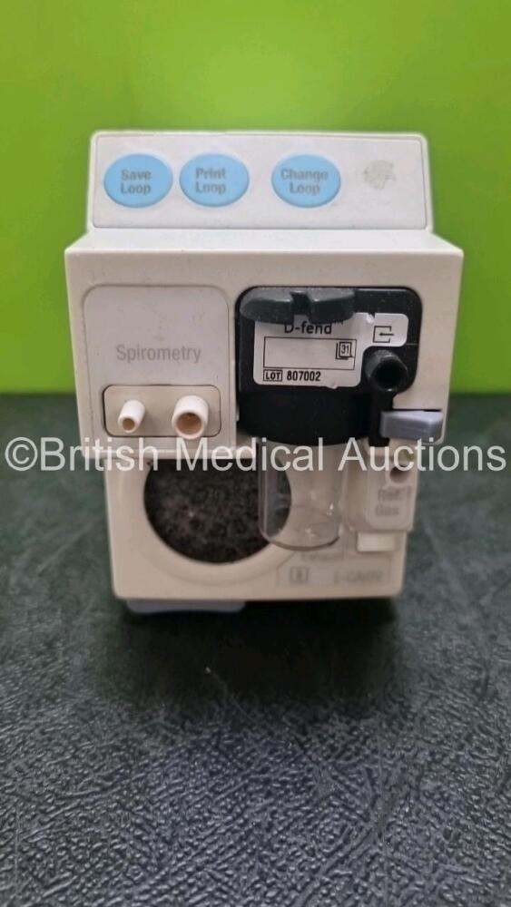 GE Type E-CAiOV-00 Gas Module Including Spirometry and D-fend Water ...
