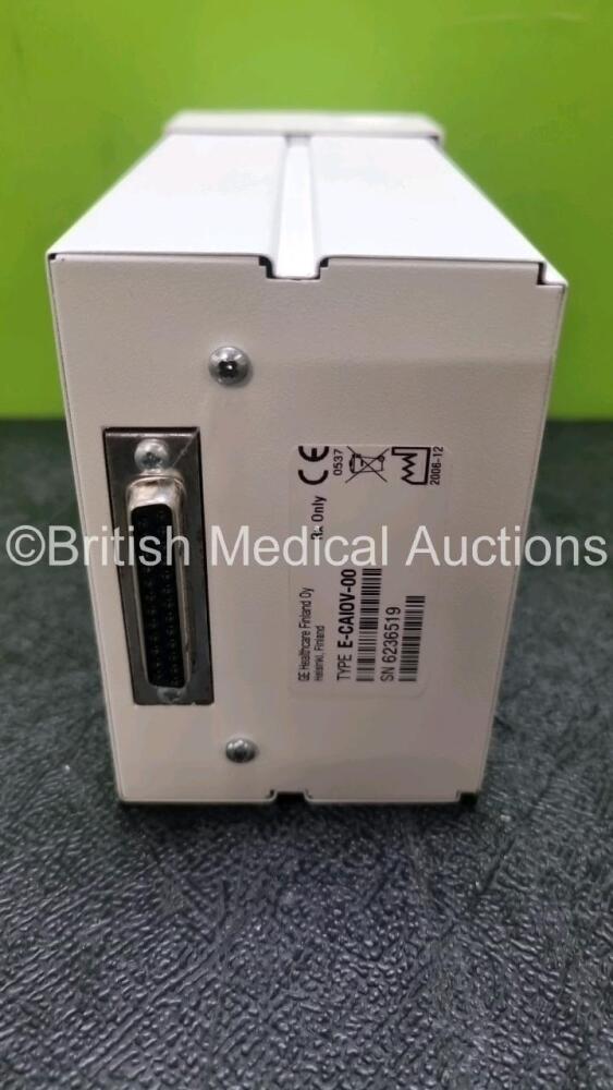 GE Type E-CAiOV-00 Gas Module Including Spirometry and D-fend Water ...
