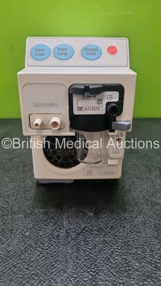 GE Type E-CAiOV-00 Gas Module Including Spirometry and D-fend Water ...