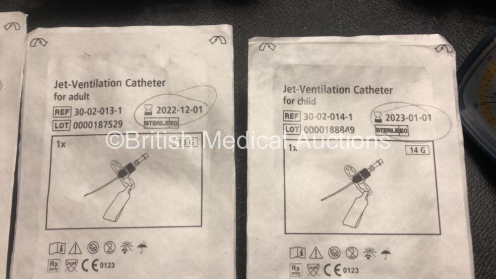 3 x Manujet III Jet Ventilation Catheters with Accessories *Majority ...