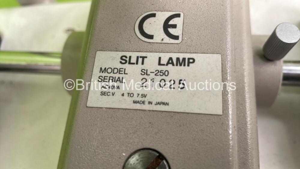 Nidek SL-250 Slit Lamp on Humphrey Instruments Motorized Table (Powers ...