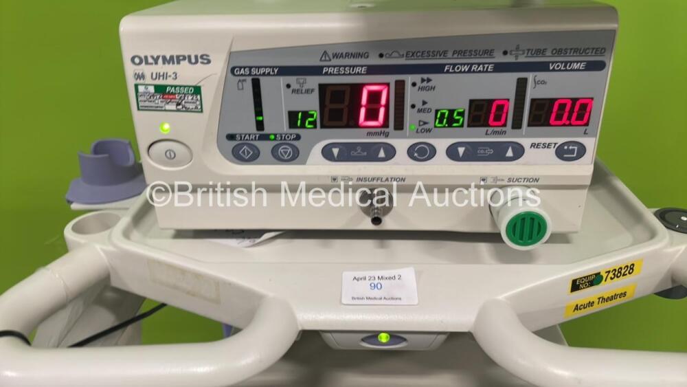Olympus Stack Trolley with Olympus OEV191H Monitor, Olympus OES UHI-3 ...