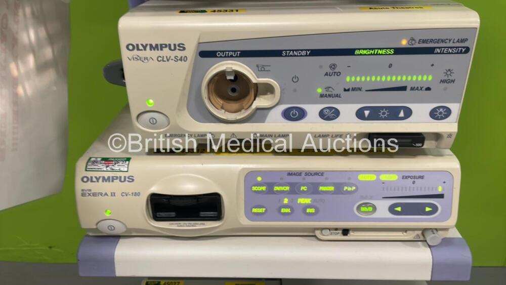 Olympus Stack Trolley with Olympus OEV191H Monitor, Olympus OES UHI-3 ...