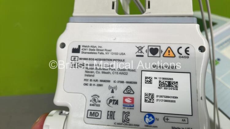 Mortara ELI 280 ECG Machine on Stand with 10 Lead ECG Leads (Powers Up ...