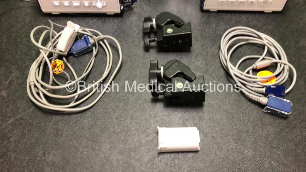 2 x Medtronic Capnostream 35 Portable Respiratory Monitors with 3 x ...