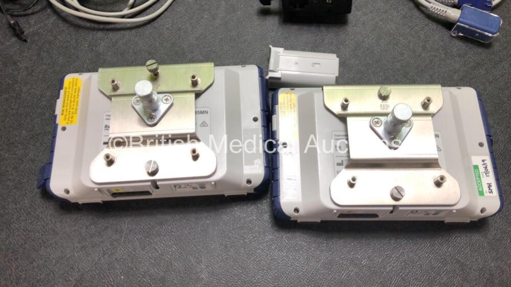 2 x Medtronic Capnostream 35 Portable Respiratory Monitors with 3 x ...