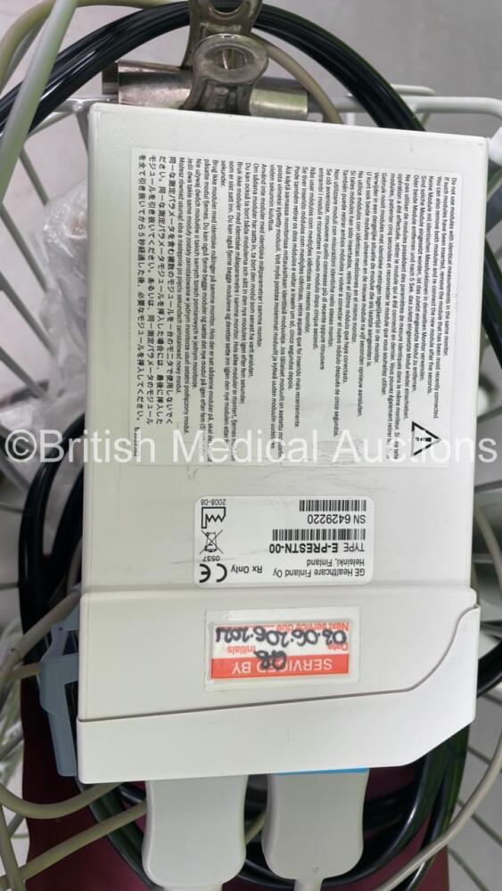 GE Datex Ohmeda Compact Anesthesia Monitor with 1 x GE E-PRESTN-00 ...