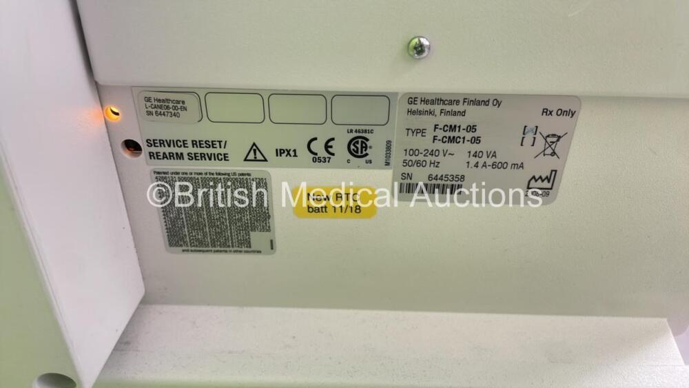 GE Datex Ohmeda Compact Anesthesia Monitor with 1 x GE E-PRESTN-00 ...