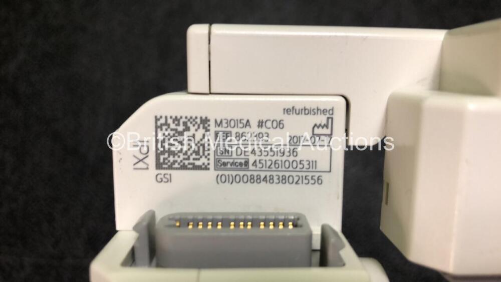 Philips IntelliVue MP30 Patient Monitor with 1 x Philips M3015A ...