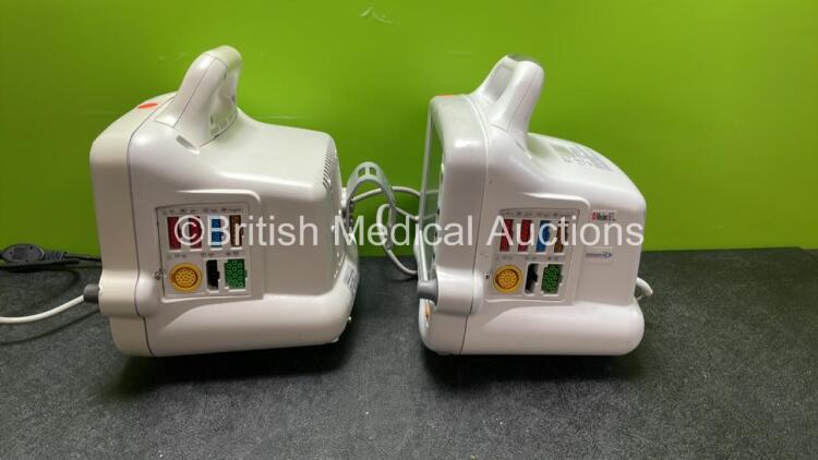 2 x GE Dash 3000 Patient Monitors Including ECG, NBP, CO2, BP1, BP2 ...
