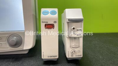 GE Carescape B650 Touch Screen Patient Monitor with 1 x GE Type E-miniC ...