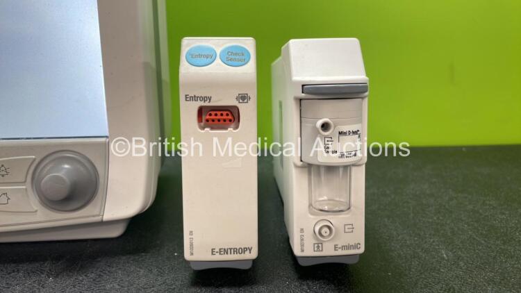 GE Carescape B650 Touch Screen Patient Monitor with 1 x GE Type E-miniC ...