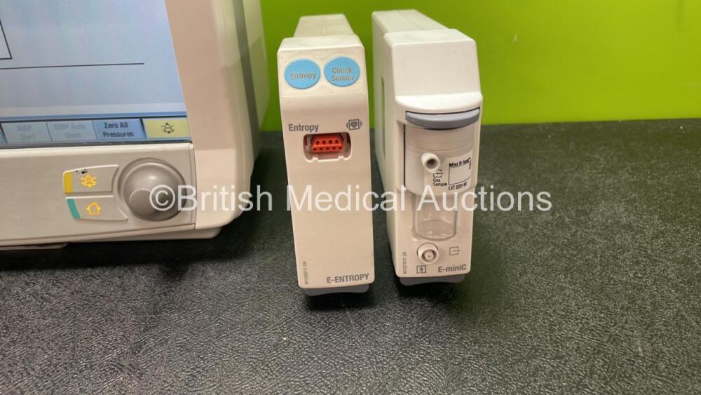 GE Carescape B650 Touch Screen Patient Monitor with 1 x GE Type E-miniC ...