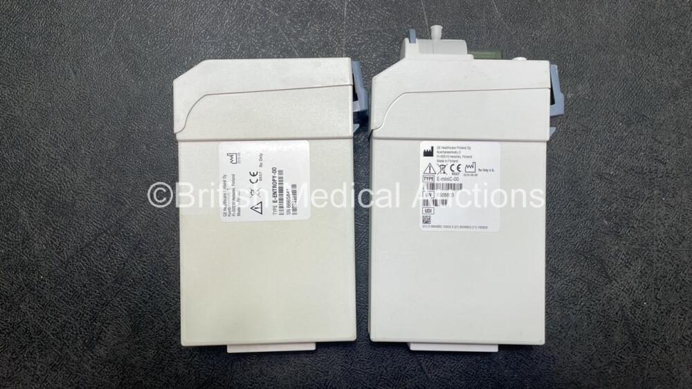 GE Carescape B650 Touch Screen Patient Monitor with 1 x GE Type E-miniC ...