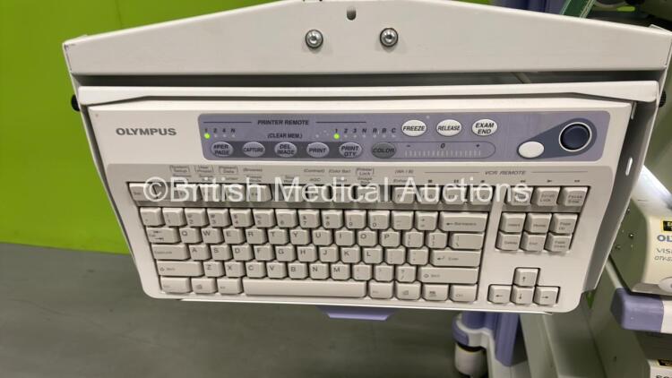 Olympus Stack Trolley with 2 x Advan Monitors, Sony UP-21MD Colour ...