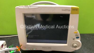 Philips IntelliVue MP30 Patient Monitor (Powers Up with Damage to ...