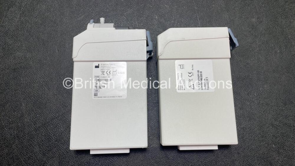 GE Carescape B650 Touch Screen Patient Monitor with 1 x GE Type E-miniC ...