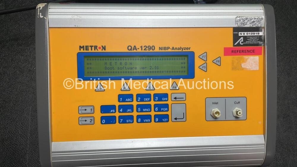 Metron QA-1290 NIBP Analyzer Software Version 2.01 in Carry bag (Powers ...