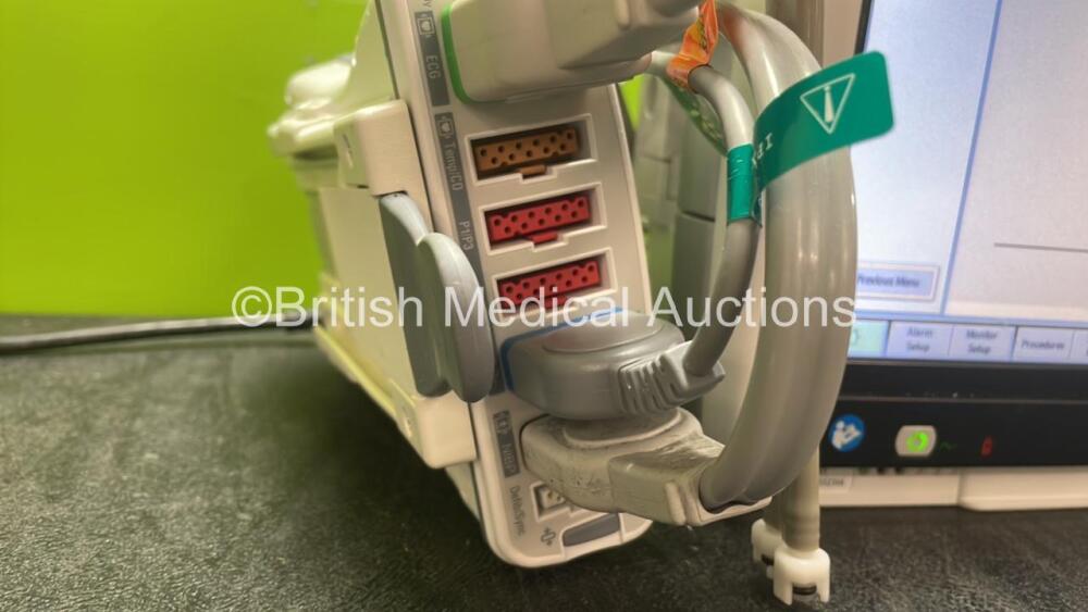 GE B450 Carescape Monitor with 1 x GE Patient Data Module Including ECG ...