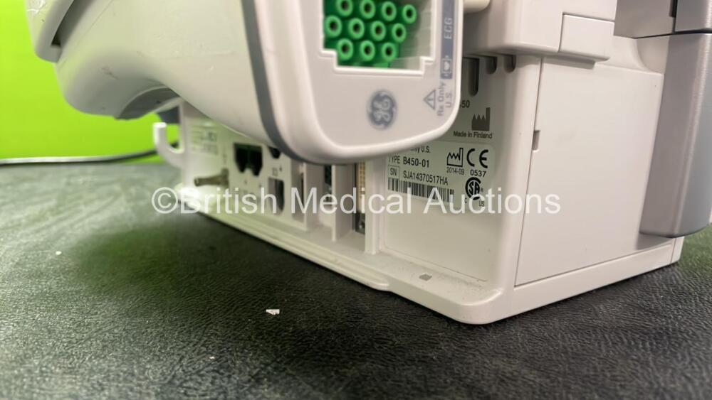 GE B450 Carescape Monitor with 1 x GE Patient Data Module Including ECG ...