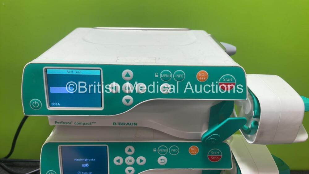 4 x B Braun Perfusor Compact Syringe Pumps (All Power Up) *SN 001854 ...