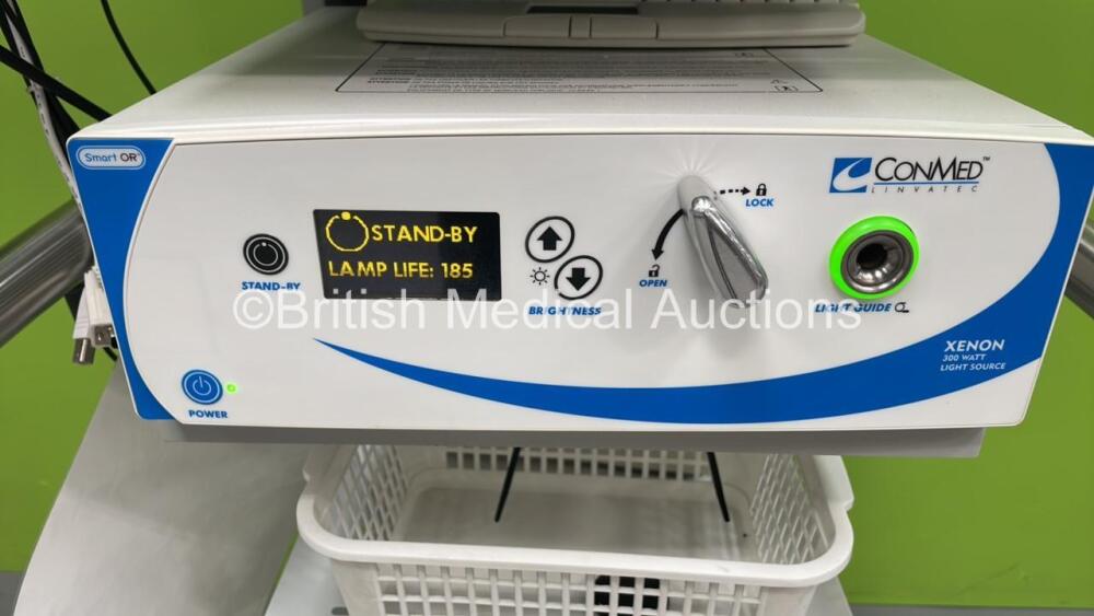 ConMed Stack System with Olympus OEV621H Monitor, ConMed Linvatec 1080P ...