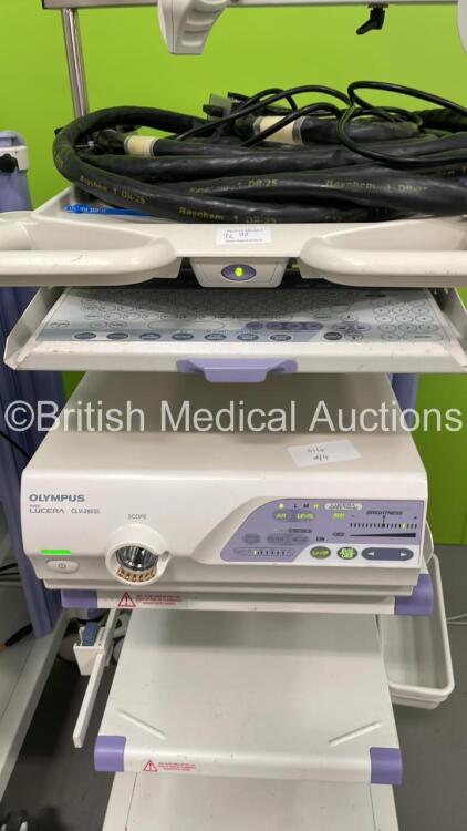 2 x Olympus Stack Trolleys with Olympus MAJ-1154 PIgtail Connector ...