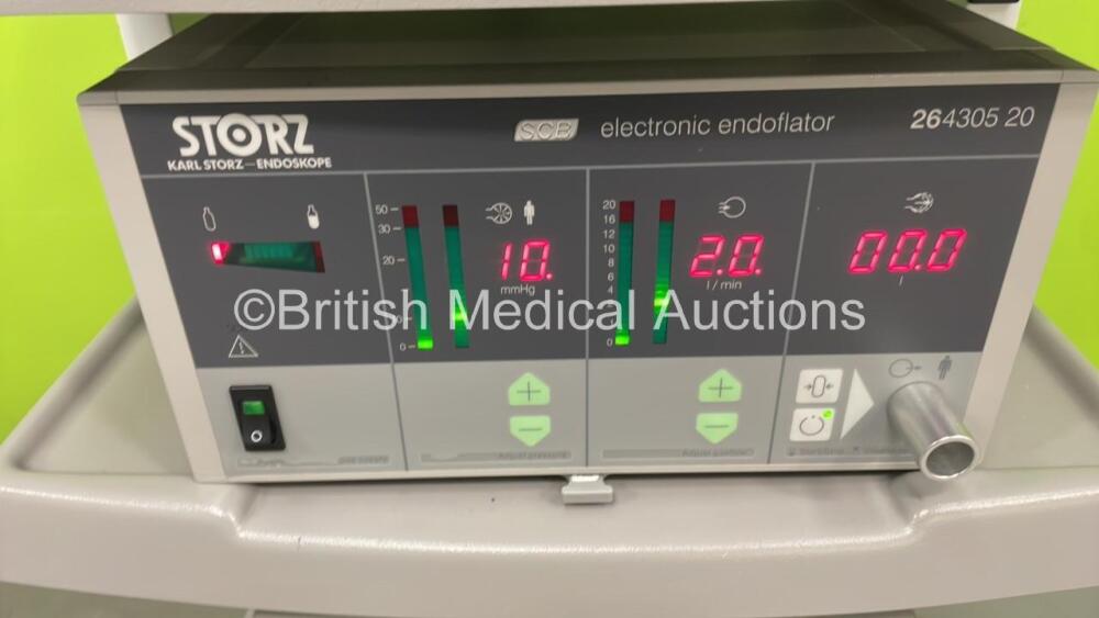 Storz Stack Trolley with Storz Monitor, Storz 264305 20 SCB Electronic ...