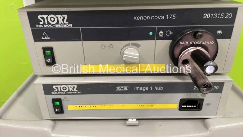 Storz Stack Trolley with Storz Monitor, Storz 264305 20 SCB Electronic ...